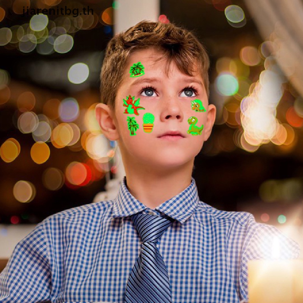 Renbg สติกเกอร์รอยสักชั่วคราว ลายการ์ตูน เรืองแสง สําหรับเด็ก 5 แผ่น ...