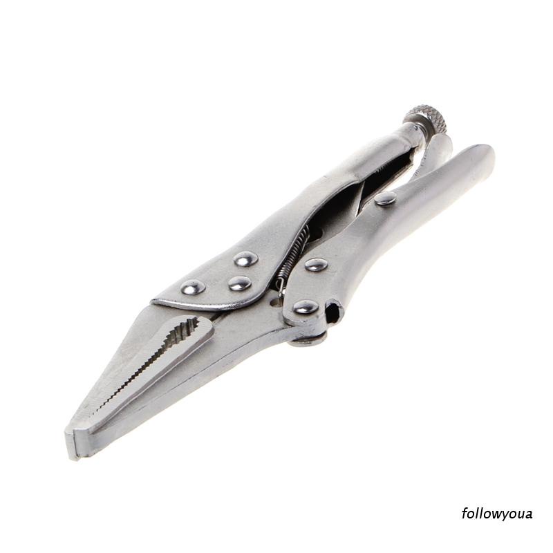 folღ 7Inch Locking Pliers Long Nose Straight Jaw Lock Vise Grip Clamp ...