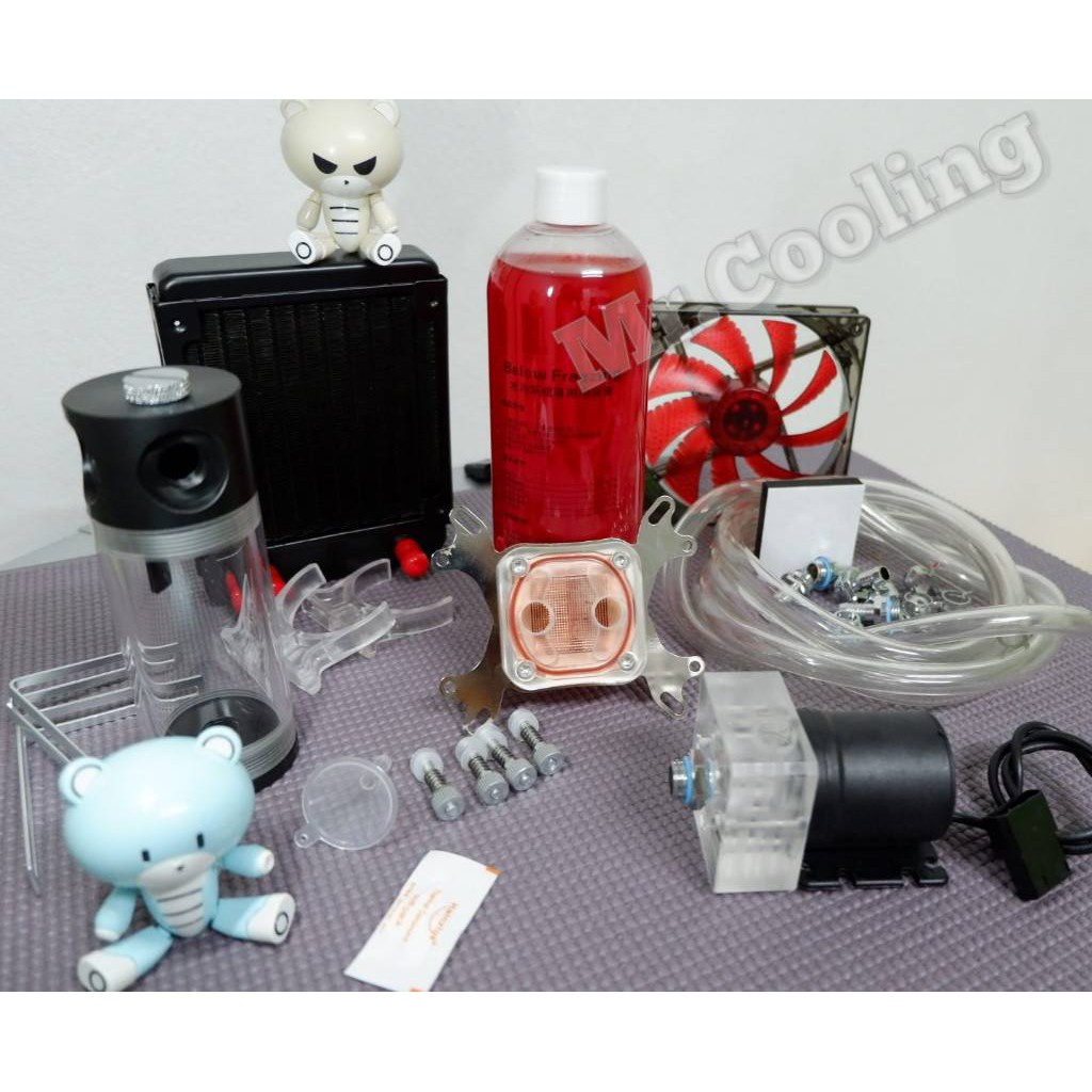 ชุดน้ำเปิด1ตอน ระบายความร้อนCPU ครบชุด/CPU Water Cooling Open Loop Set ...