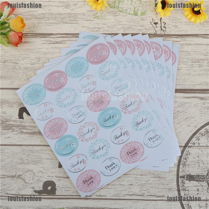 LFTH 240pcs Thank you Paper Labels Sticker for Cookie Packaging adore ...