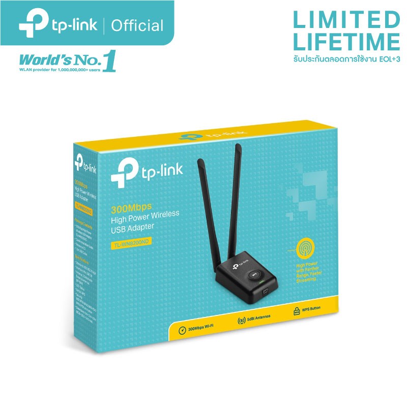 TP-Link TL-WN8200ND อุปกรณ์รับสัญญาณ Wi-Fi (300Mbps High Power Wireless ...