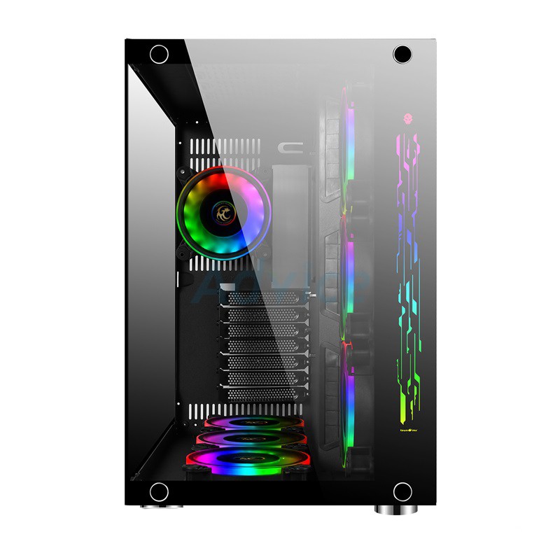 E-ATX Case (NP) TSUNAMI 1262 Protector Vision Gaming (Black) - smithcom ...