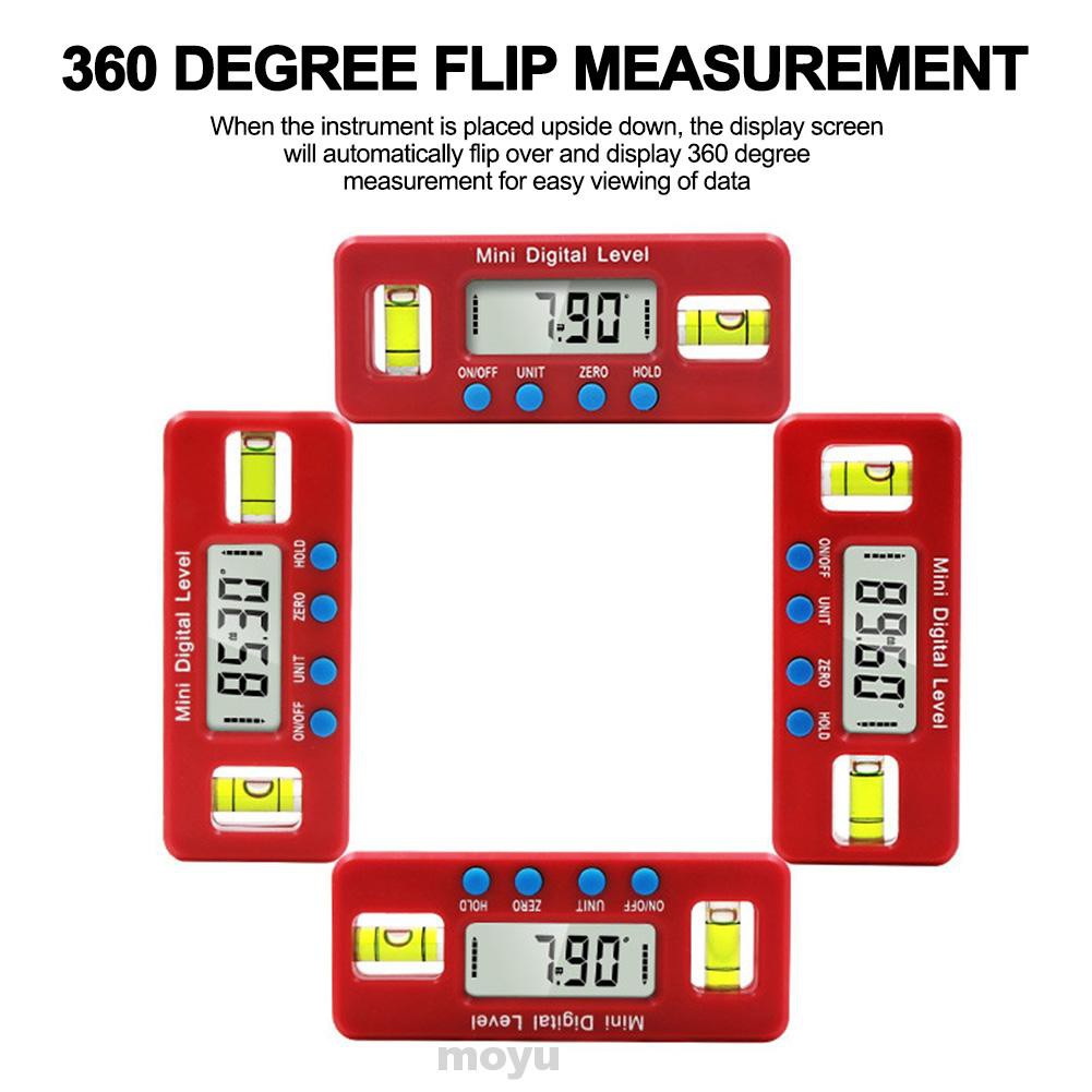 Level Scale Digital Display Measuring Tool Mini Inclinometer Portable ...
