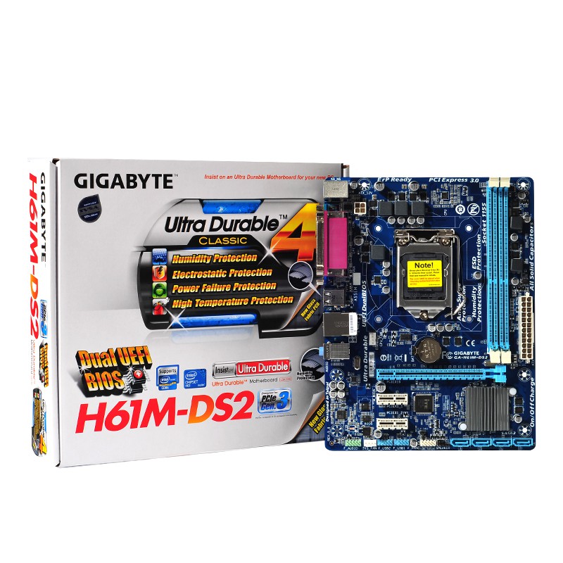 MAINBOARD 1155 GIGABYTE H61M-DS2 R3 Property - aonnieit - ThaiPick