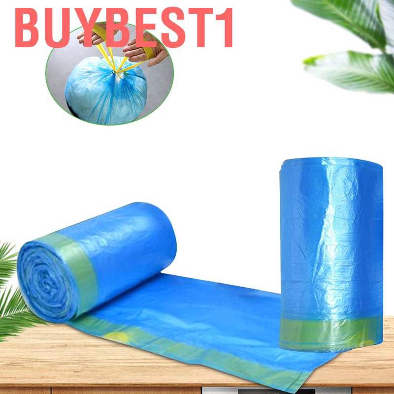 Buybest1 100PCS/Roll 50 * 60CM Drawstring Garbage Bags Portable Family ...
