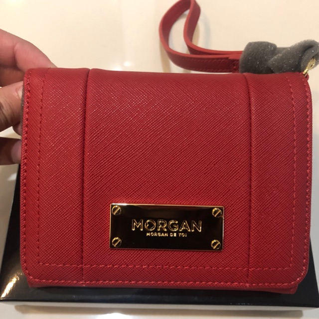 NEW!!! Morgan Wallet in Red with wristlet strap - perigal - ThaiPick