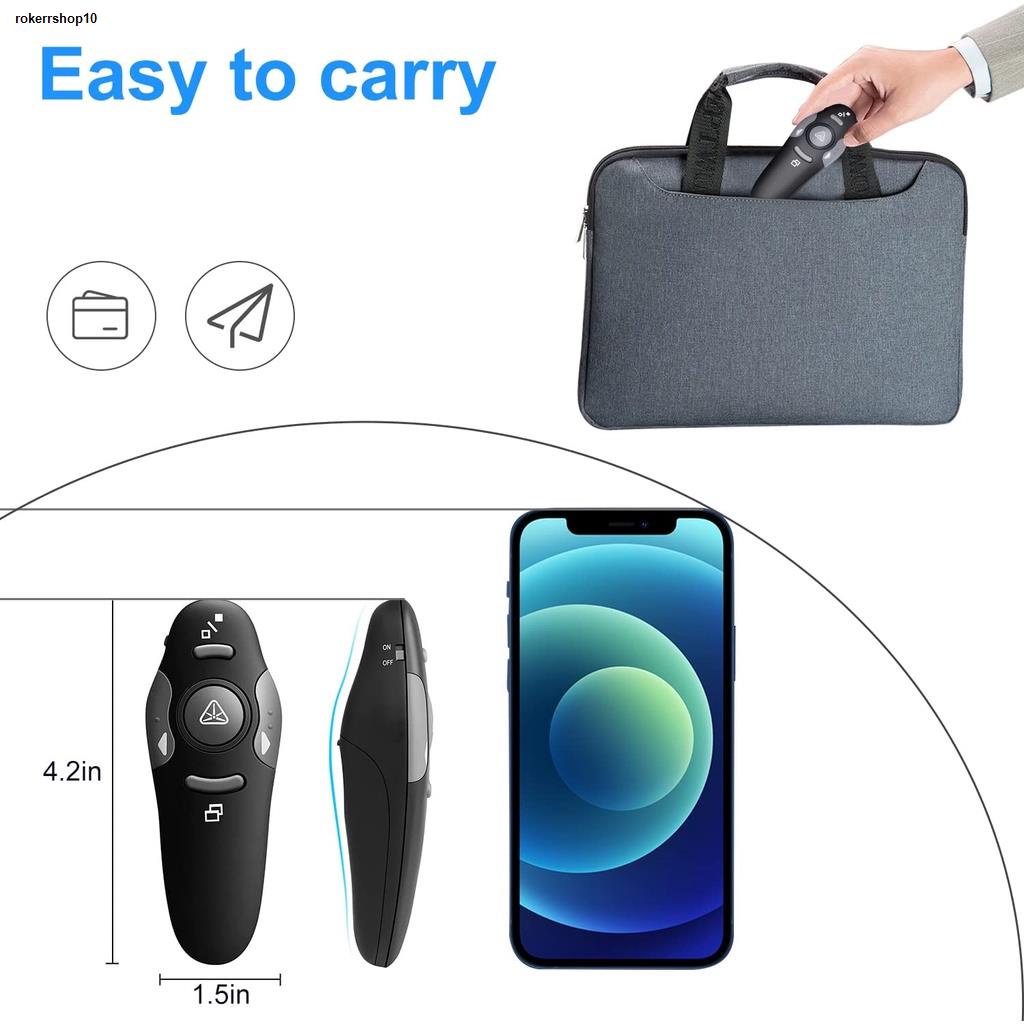 จัดส่งจากประเทศไทยA03 พ้อยเตอร์ เป่า Wireless Presenter USB ...