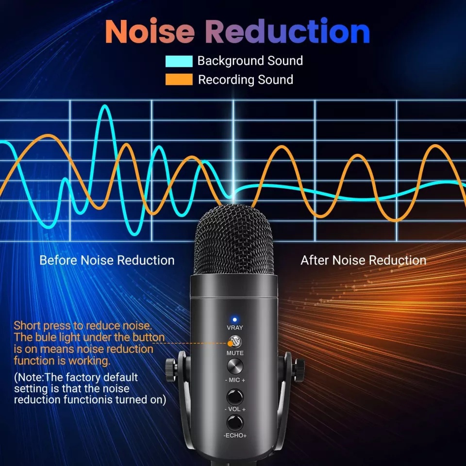 ⚡ไมค์อัดเสียง MU-900 ⚡MU900 USB Condenser Microphone Gaming Streaming ...