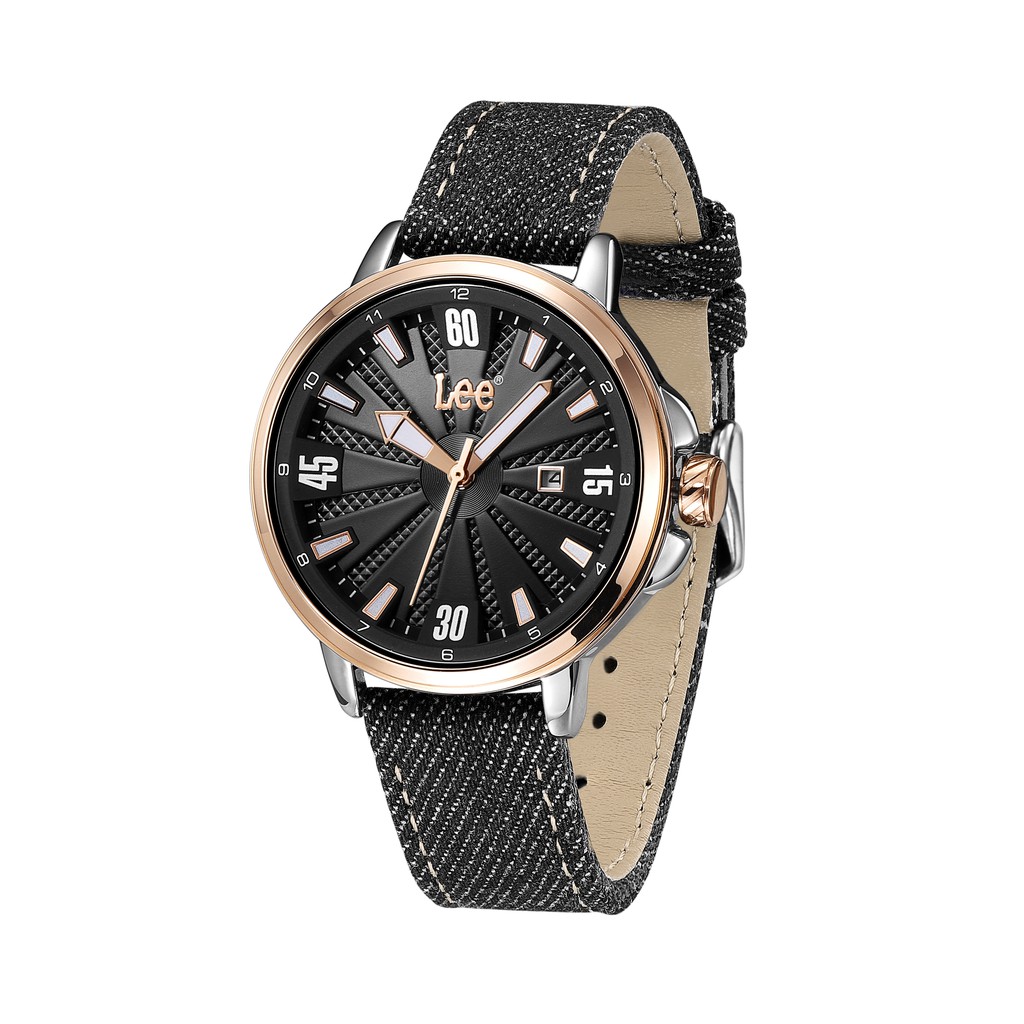 Lee นาฬิกาข้อมือ Metropolitan LEF-F163ASV1-1R แบรนด์แท้ USA สายหนังหุ้ม ...