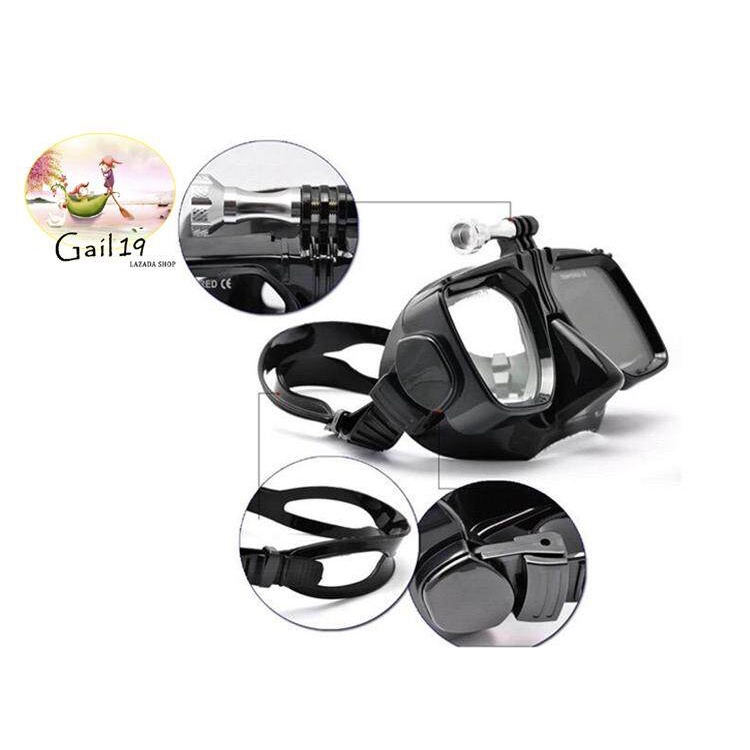 Camera Mount Diving Mask Oceanic Scuba Snorkel Swimming Goggles Glasses ...