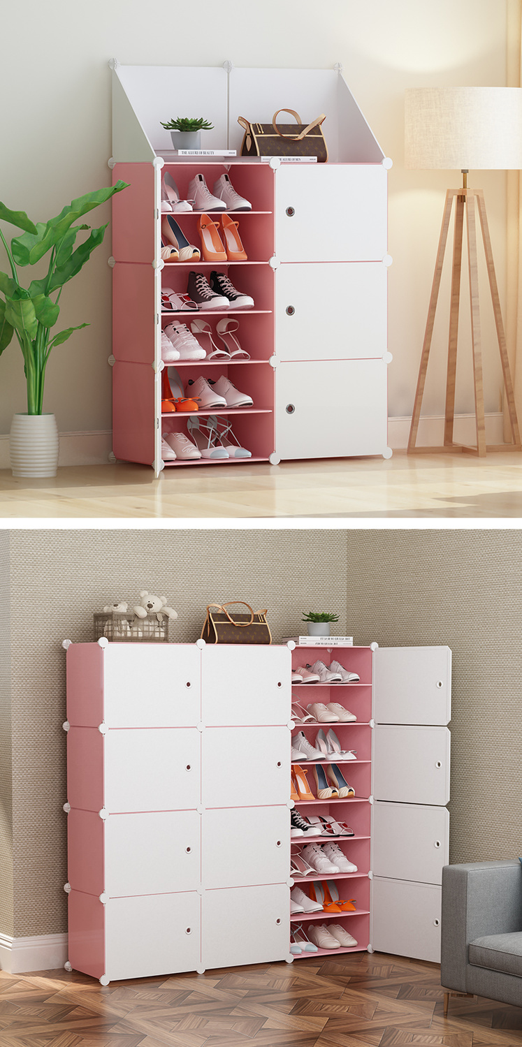 Simple Shoe Shelf Economical Dormitory Door Narrow Shoe Cabinet Multi ...