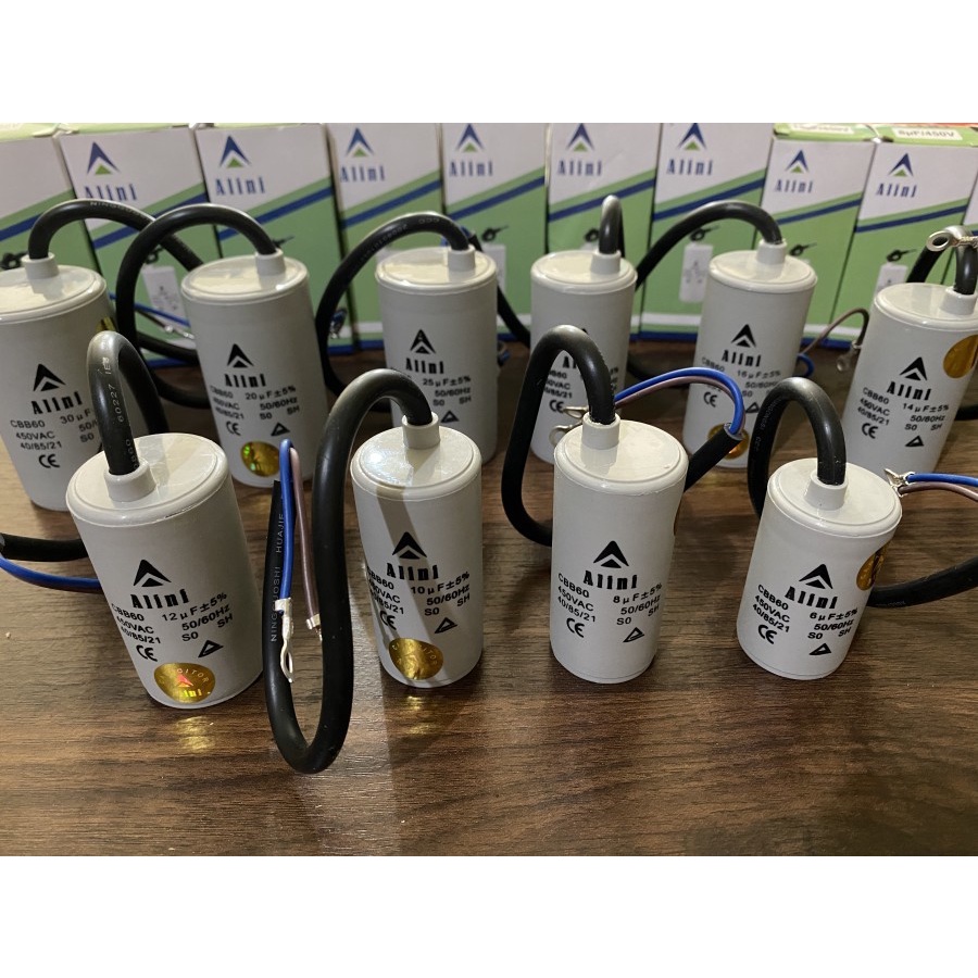 ตัวเก็บประจุปั๊มน้ํา 20 uF microfarad ALINI - airconparts.store.th ...