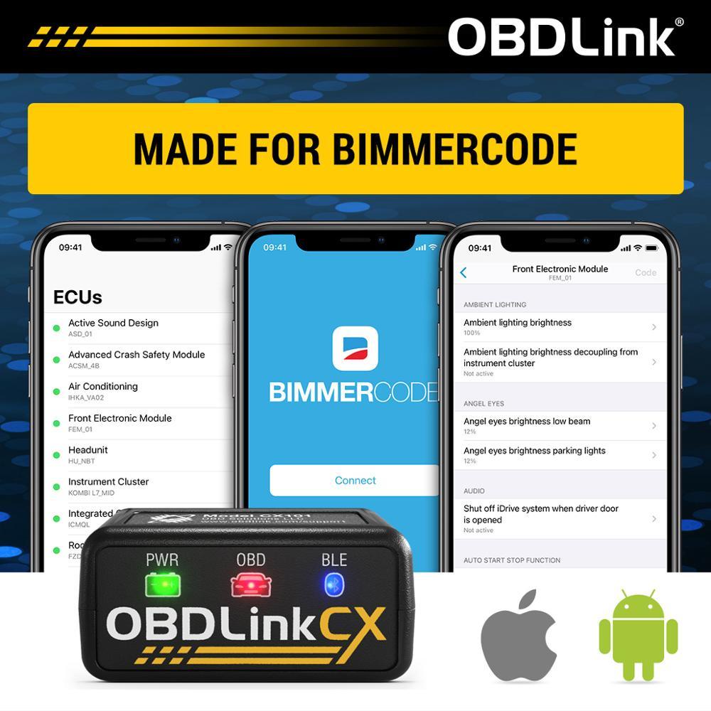 OBDLink CX Bimmercode Support All Series Bluetooth 5.1 BLE OBD2 Adapter ...