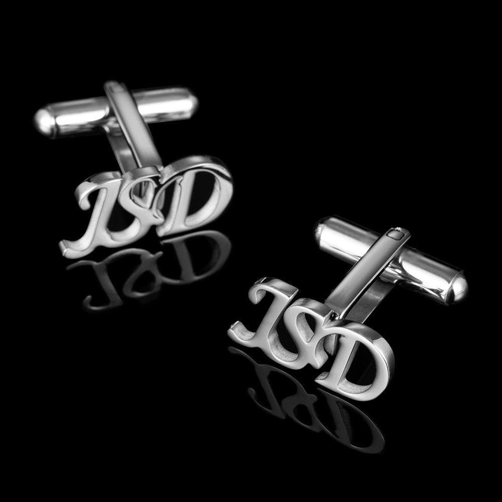 Personalized Mens Name Shirt Cufflinks Custom Engraved Initials ...