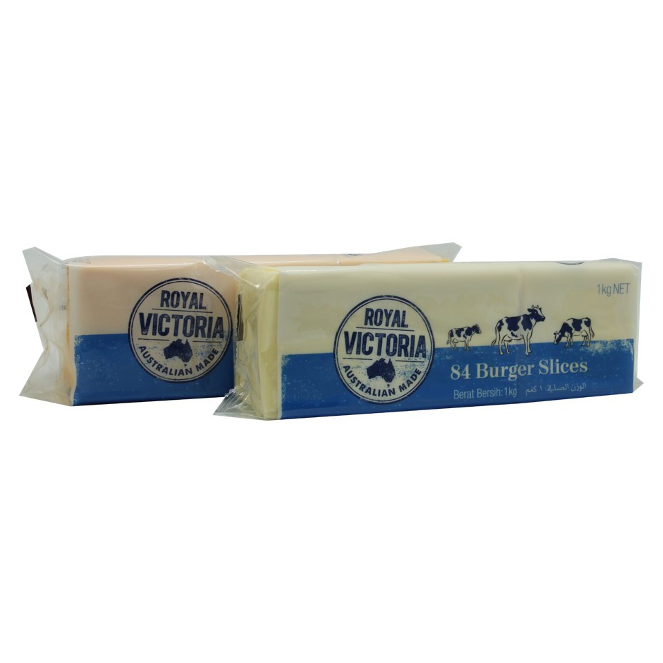 Royal Victoria ฺBurger Slices (84 slices) 1 kg. มีให้เลือก 2 แบบ ...
