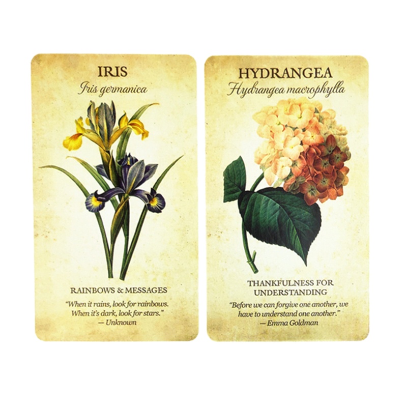 Botanical Inspiration Oracle Cards Full English 45 Cards Deck Tarot ...