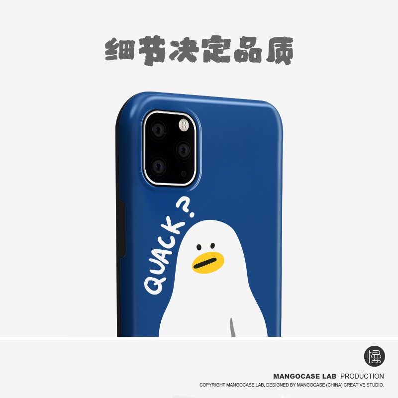 เคสโทรศัพท์มือถือ ลายเป็ดน่ารัก สําหรับ Apple Iphone P40 P30 se2 11promax Huawei mate30pro XXR ...