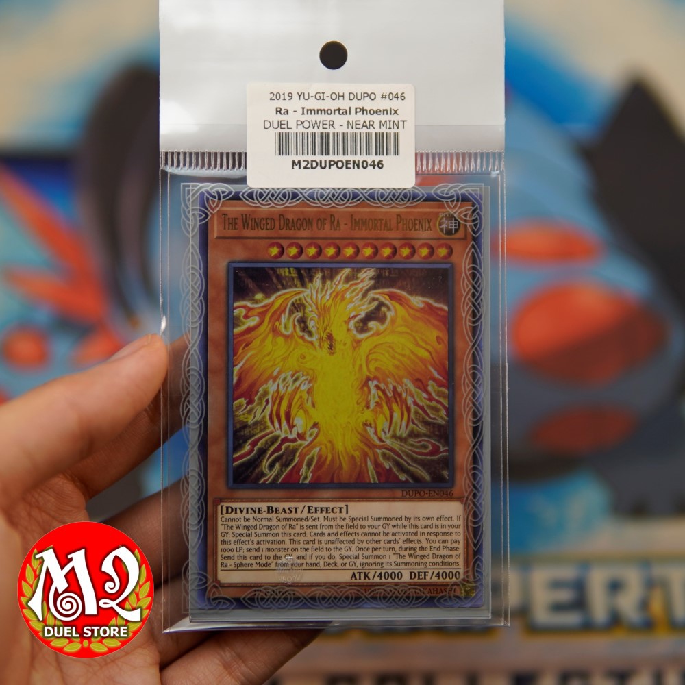 YUGIOH DUPO-EN046 Card - God Ra - The Winged Dragon of Ra - Immortal ...