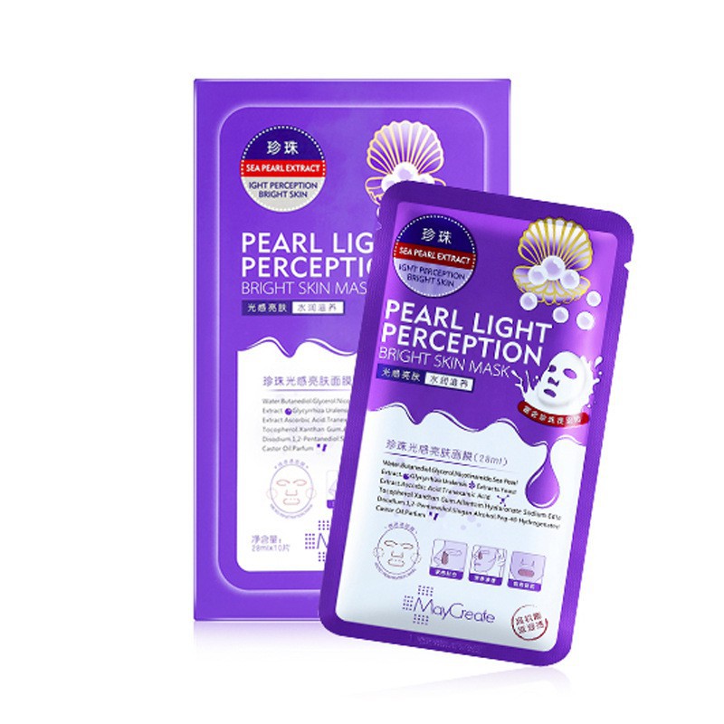 Pearl light perception bright skin mask moisturize smooth face mask ...