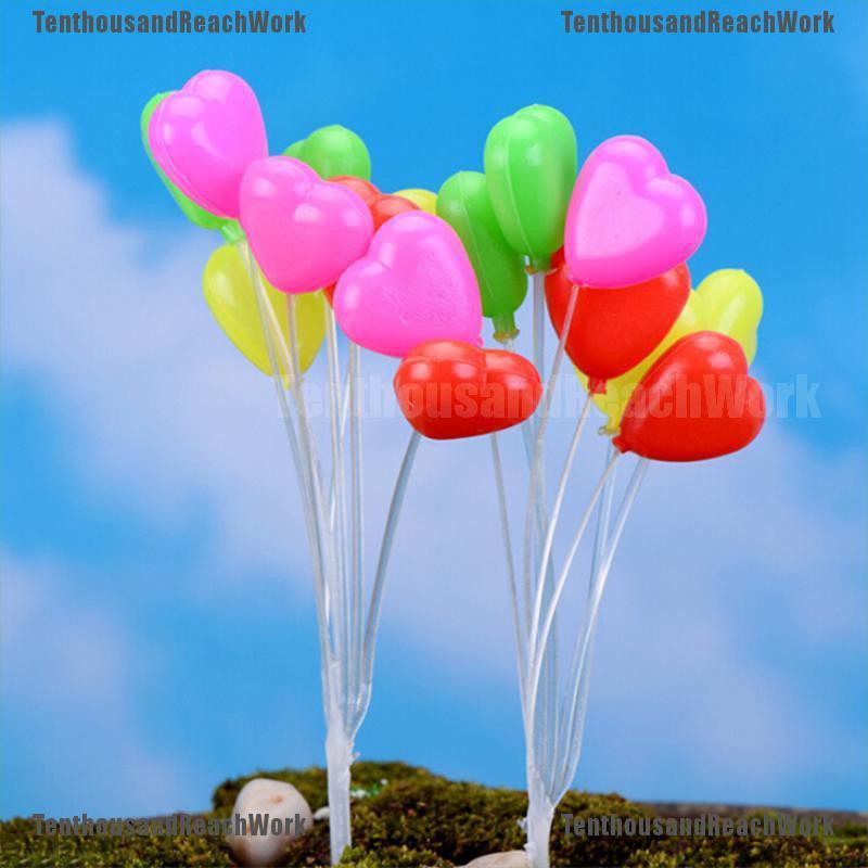TReachWork Miniature Fairy Garden Mini Balloon Dollhouse Craft Plant ...