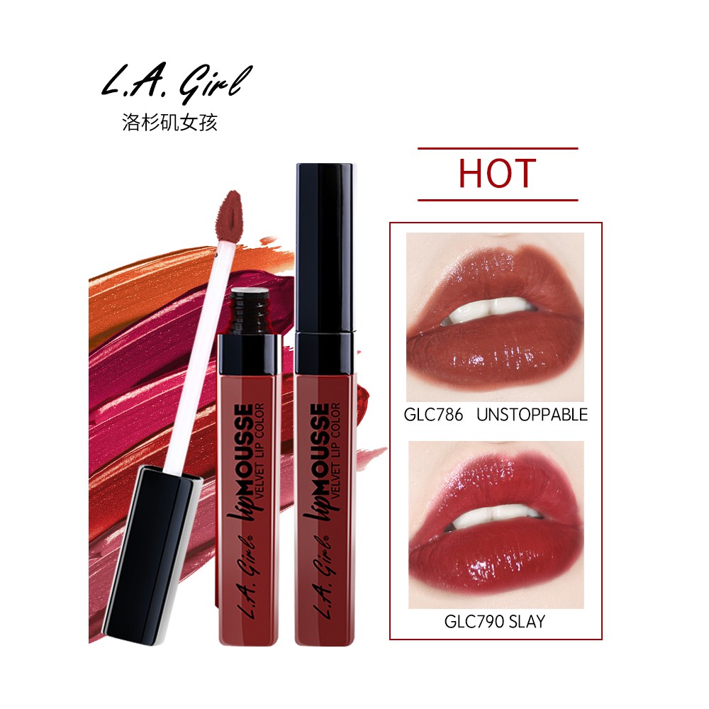 L.A. GIRLLa Girl Mousse Lip Glaze Velvet Mattelagirlลิปกลอสเคลือบ ...