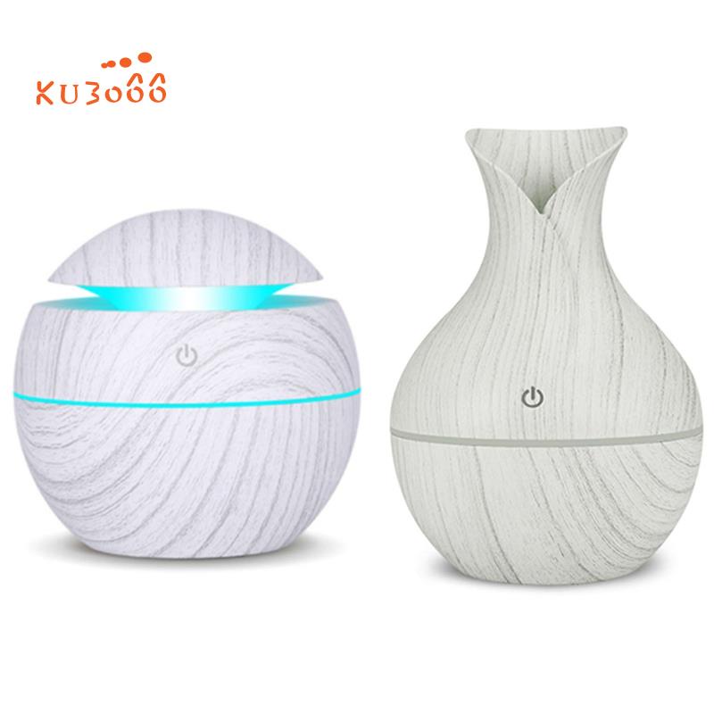 2 Set 130Ml Air Humidifier USB Charge Aroma Diffuser Ultrasonic White ...