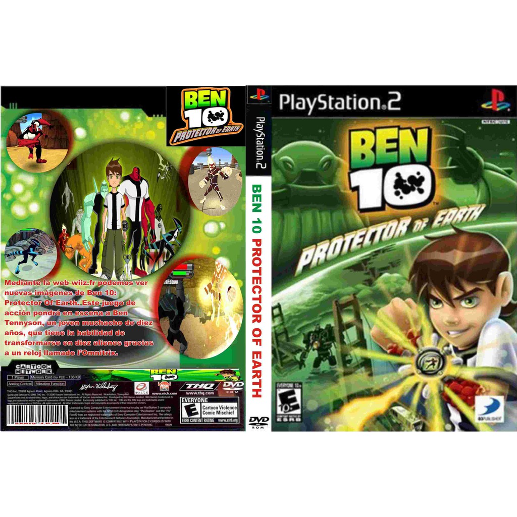 แผ่นเกมส์ PS2 (แนะนำ) Ben 10 Protector of Earth [USA] | Shopee Thailand