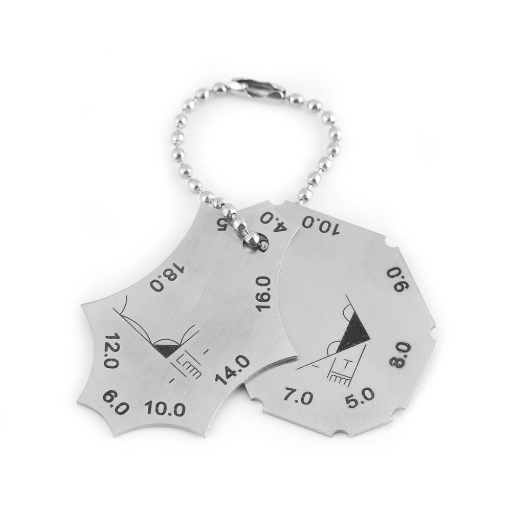 Throat Gauge Leg Ruler Fillet Depth Joint Weld Two-piece Welding Gage ...