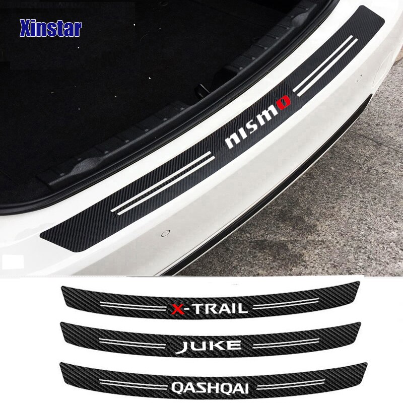 นิสสัน สติกเกอร์คาร์บอนไฟเบอร์ 5D ติดท้ายรถยนต์ Car Styling Bumper ...