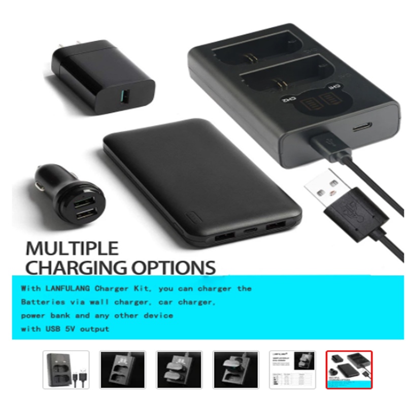 EN-EL14 Nikon camera battery D5300 D5200 D5100 D3200 D3100 D3300 P7000 ...