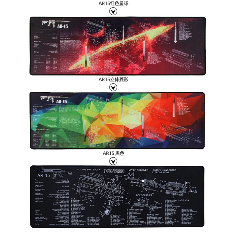 AR-15 แผ่นรองเมาส์ถอดประกอบ AK-47 ยุทธวิธีทำความสะอาด Pad แผ่นยาง ...
