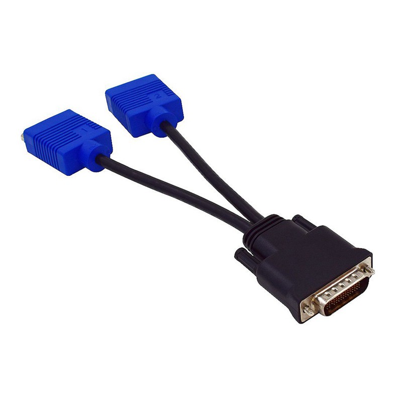 1pcs Dms-59 Pin Male to Dual Vga Female Y Splitter Adapter Cable & 1pcs M.2 Ngff Ssd to 18 Pin ...