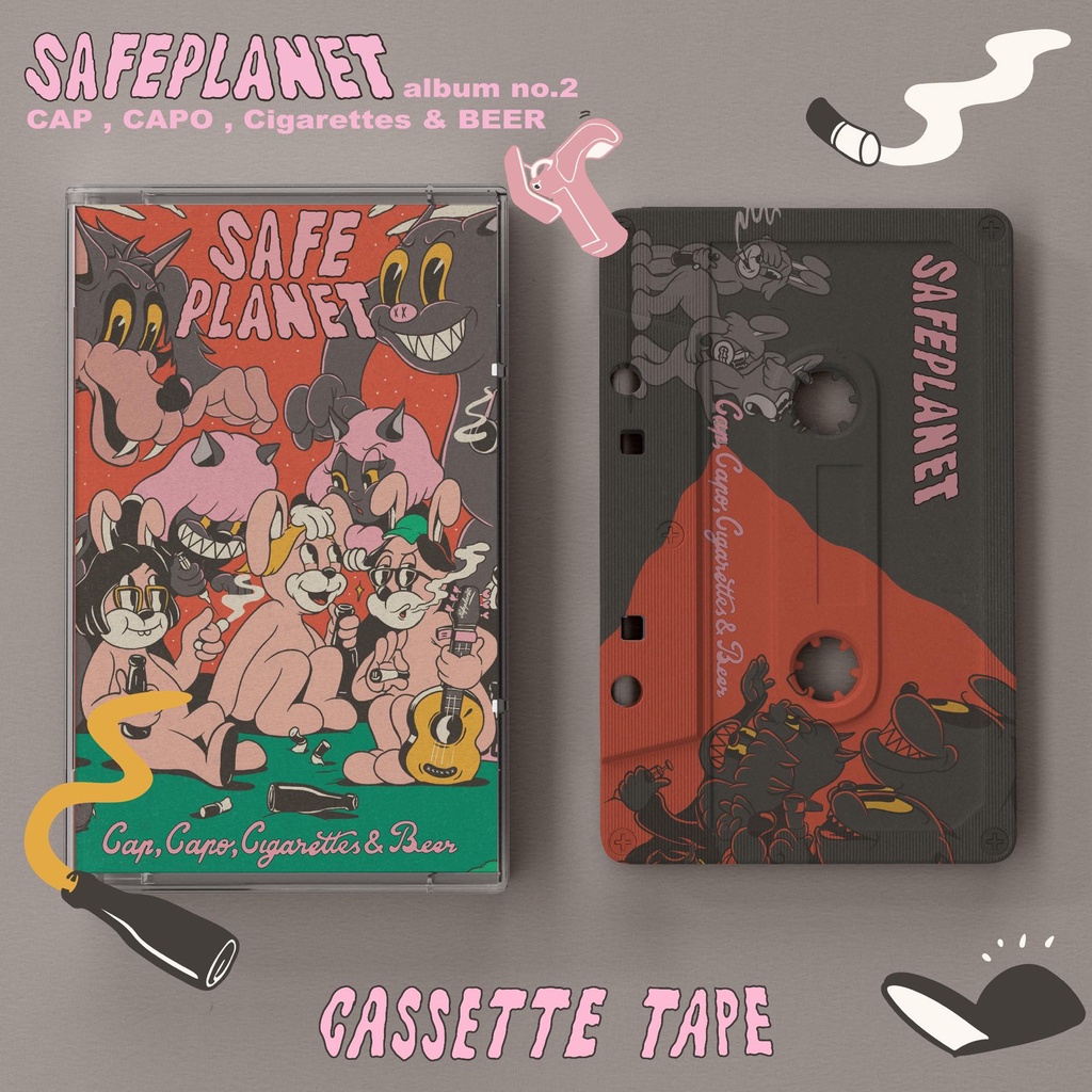 พร้อมส่ง เทป แผ่นเสียง Safeplanet - CapCapoCigarettes Beer ของแท้100 ...