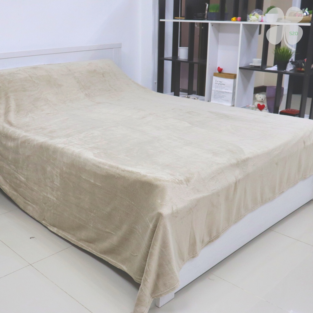 แพ็คส่ง 1 วัน Lucky ผ้าห่มนาโน 8 ฟุต ใหญ่สะใจ เนื้อผ้าชิลลาแท้ สีเอิร์ธ ...