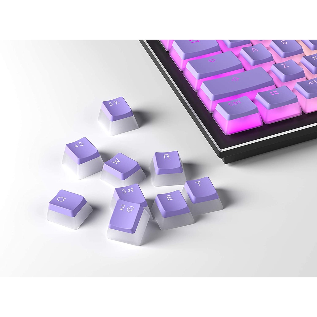newLavender pudding keycap 108 Double Shot PBT pudding keycap Ansi/ISO ...
