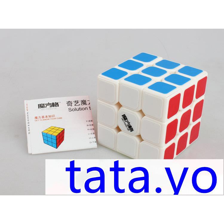 ⛳Qiyi Thunder Third-Order Rubik's Cube White Thunder 3rd Order Rubik's ...