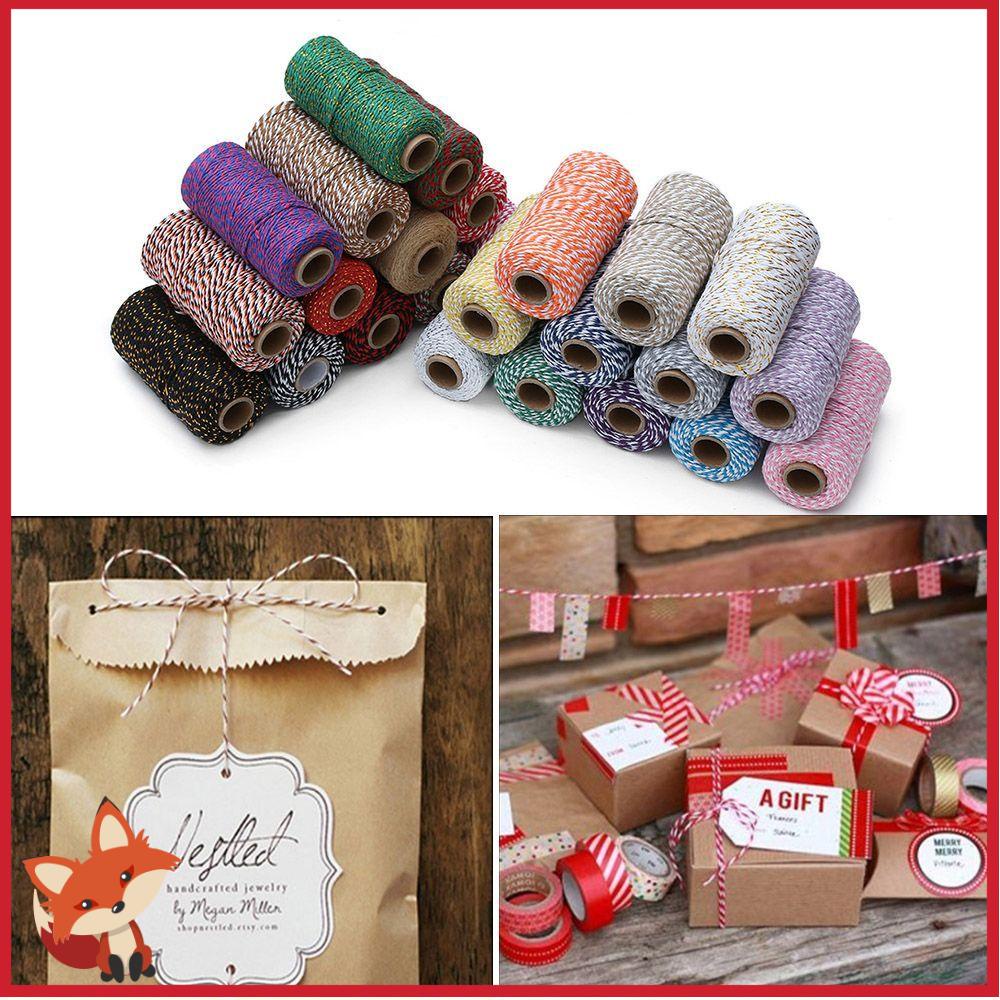 Cotton Rope Colorful Twisted String DIY Craft Cord Tapestry Rope Home ...