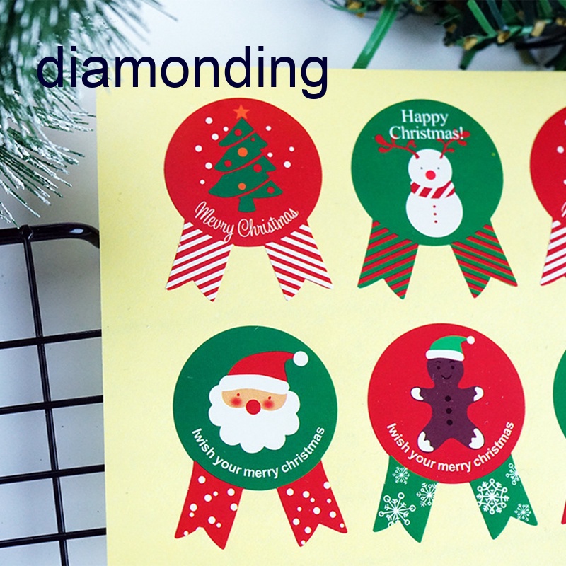 Diam Christmas Emoticon Stickers Merry Christmas Decorations For Home ...