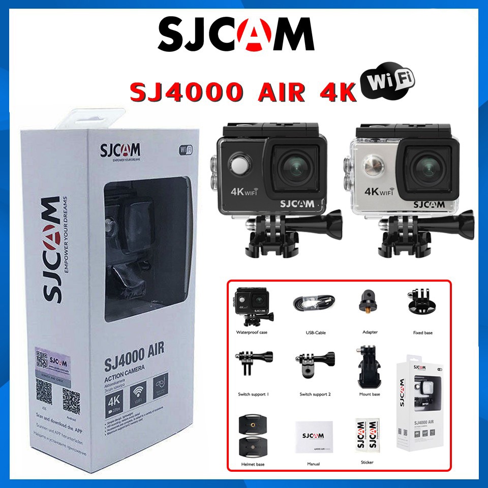 SJCAM SJ4000 AIR 4K WIFI Action camera กล้องกันน้ำ ของแท้ - fotoconner - ThaiPick