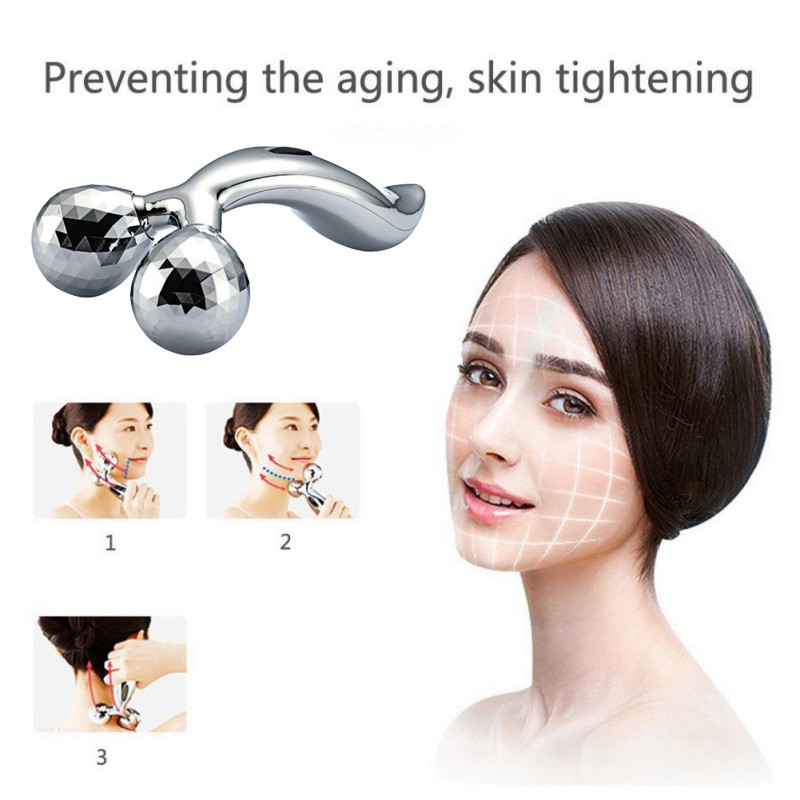 3d Roller Face Lift Tool Firming Beauty Massage Body Face Massager V