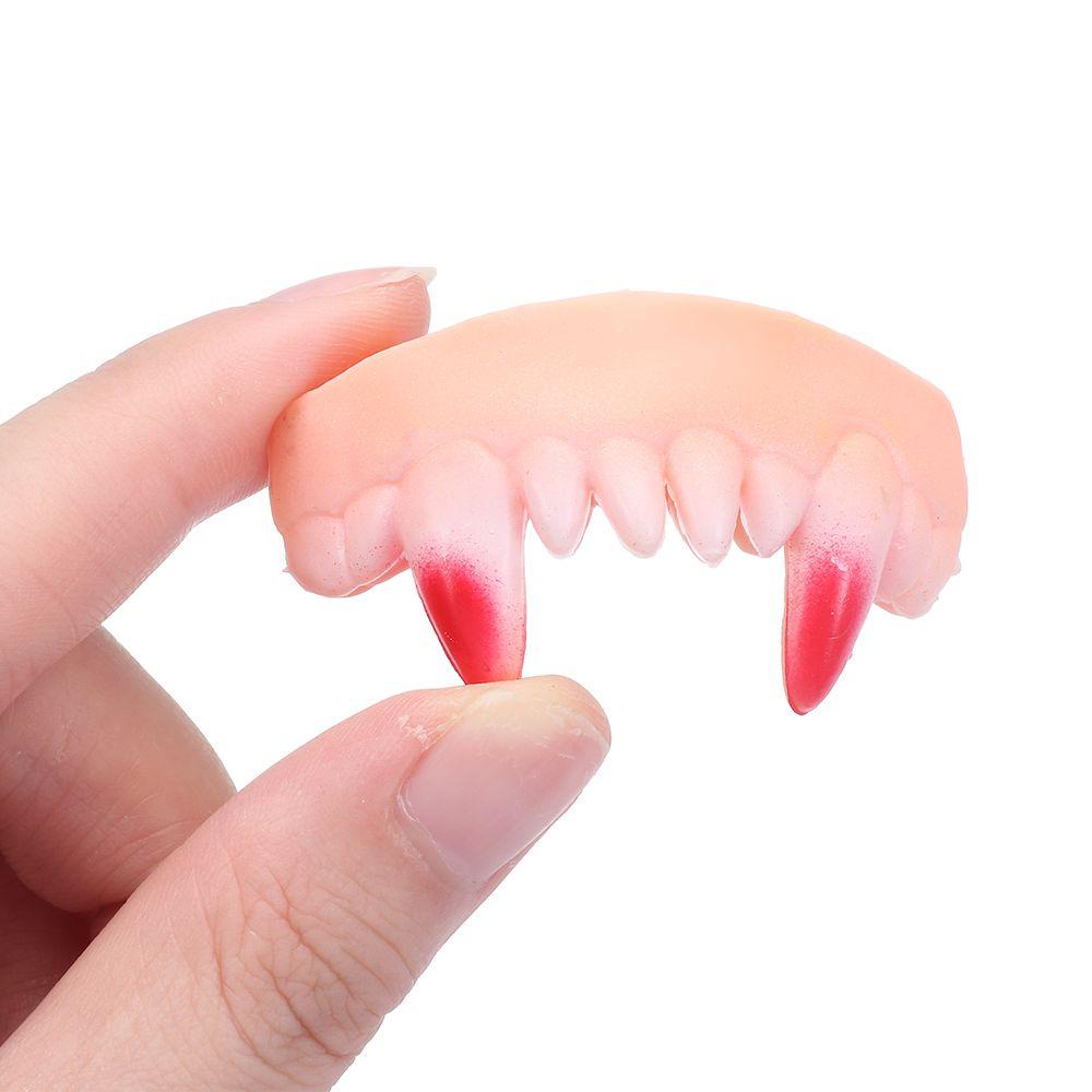 PENY 10pcs Artificial Funny Dentures Wacky Happy Halloween False Teeth ...