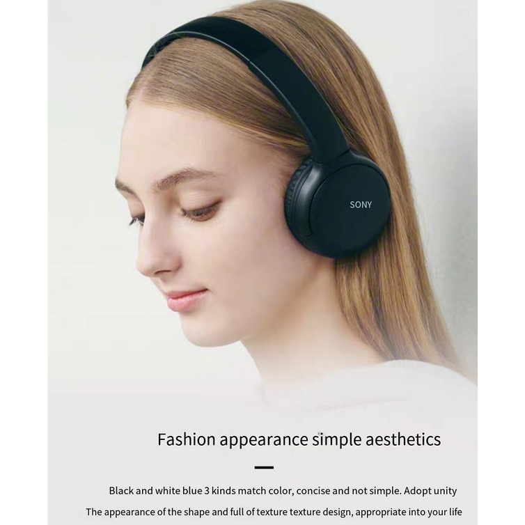 Sony WH-CH510 หูฟังไร้สาย ชุดหูฟังบลูทูธ พร้อมไมโครโฟน สําหรับโทรศัพท์ ...