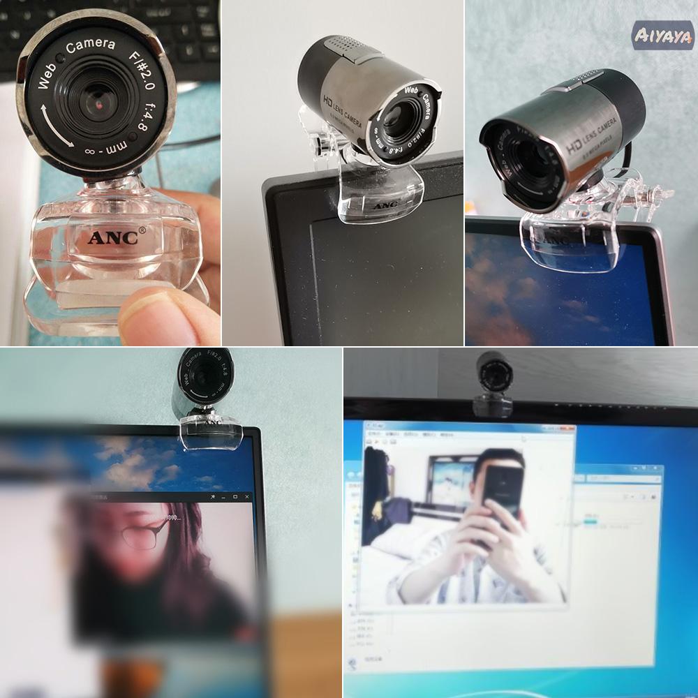 READY STOCK Aoni Webcam High Definition Camera Web Cam Night Vision USB ...
