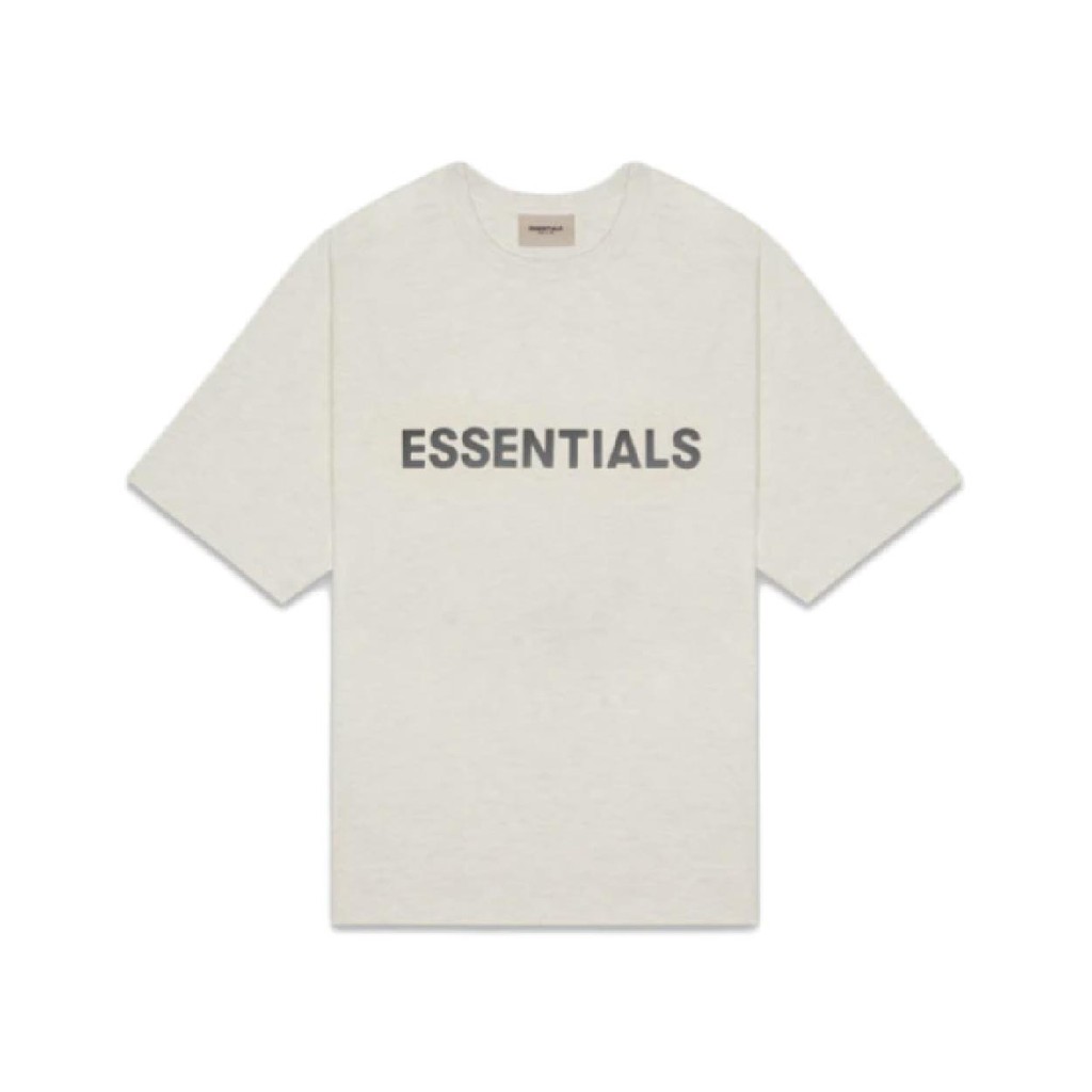 FOG - ESSENTIALS 3D Silicon Applique Boxy T-Shirt (OATMEAL HEATHER ...