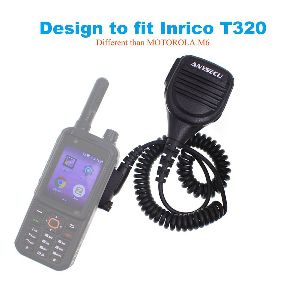 Anysecu T320 Microphone For 4G network Radio Inrico T320 Android POC ...