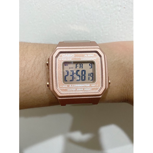 นาฬิกา Casio รุ่น B650 สีpink gold (แท้มือ2 ใช้งานน้อย) - chom2242 ...