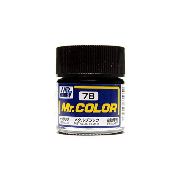 Mr.Hobby Mr.Color C78 Black Metallic Gloss (10ml) 4973028635355 (สี ...