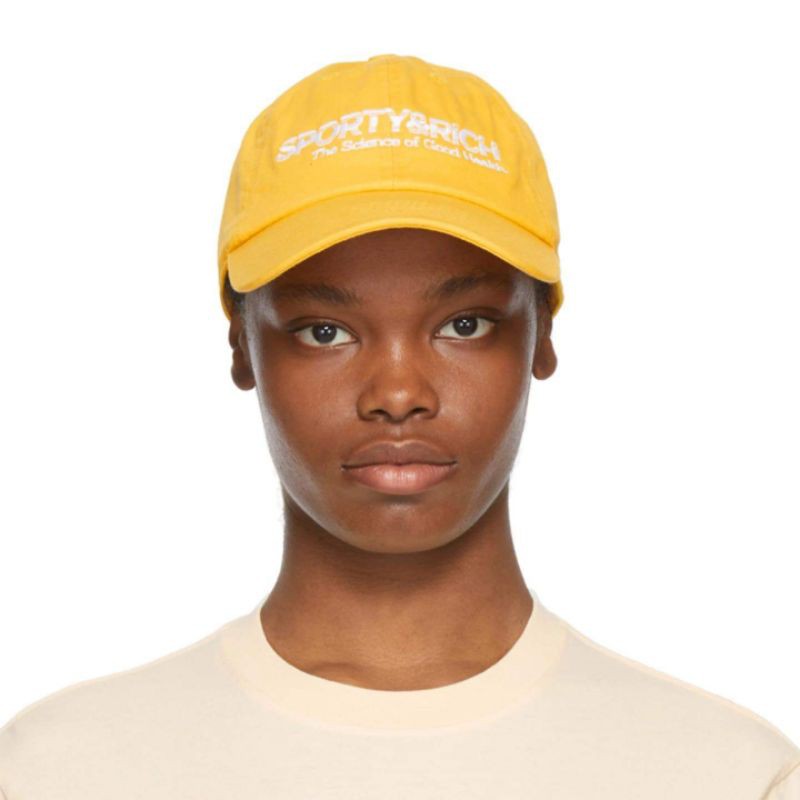 พร้อมส่ง* หมวก SPORTY & RICH Yellow 'Science Of Good Health' Cap ...