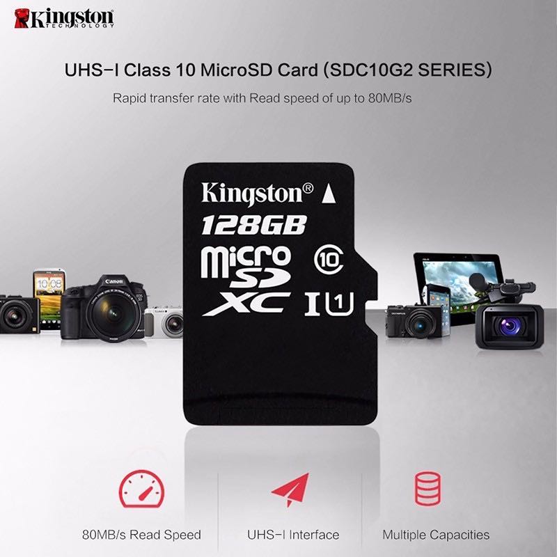 เมมโมรี่การ์ด Kingston Micro SD card Memory Card 32GB 64GB 128GB กล้อง ...