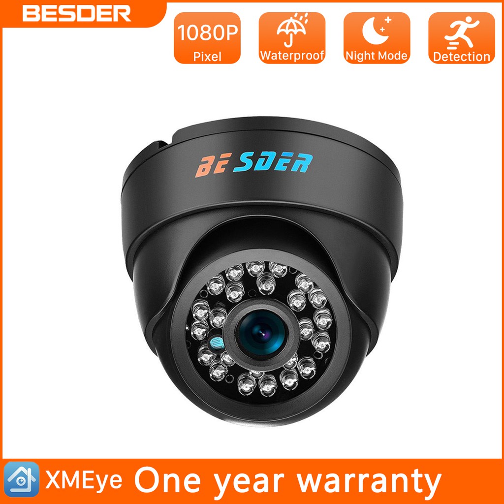 BESDER Wide Angle CCTV Indoor Dome Camera FULL HD 2.0 Megapixel ...
